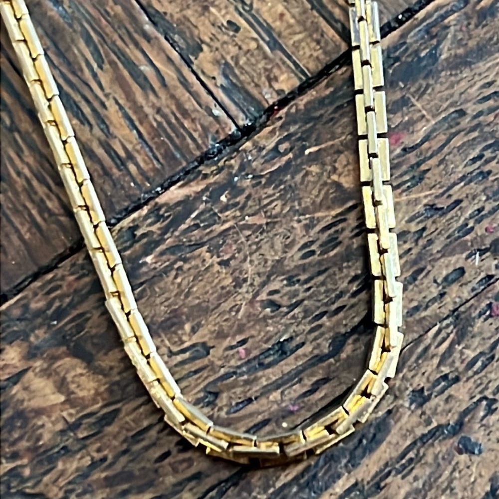 14k E.P Gold Box Link Chain Approx 16” Round - Gem